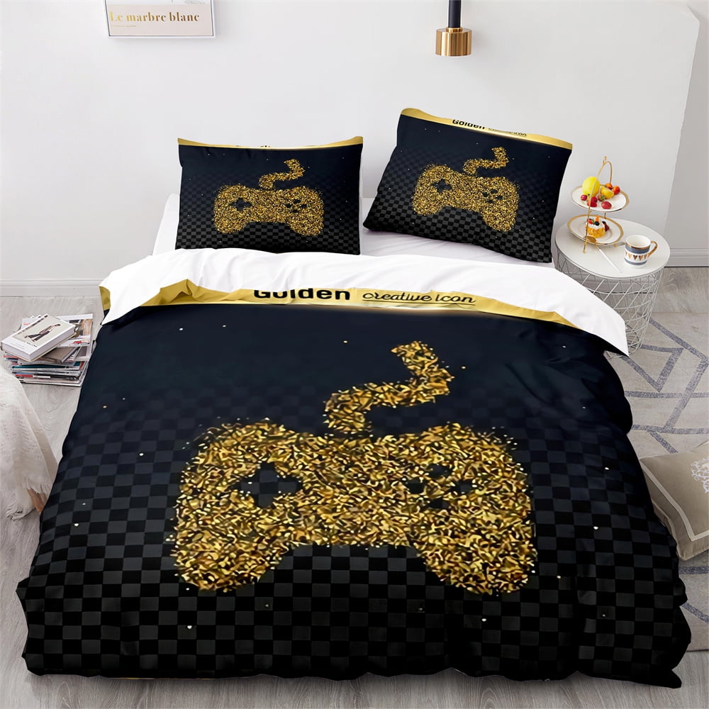 Colorful Gamepad Duvet Cover Game Handle for Children Boys Playroom ...