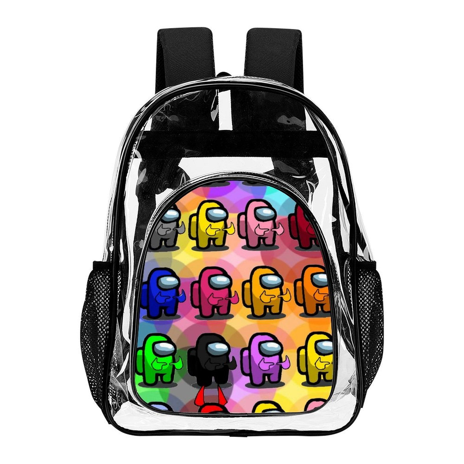 Colorful Games Impostor Among Us Large Clear Backpack Heavy Duty ...