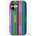 Colorful Geo Chain Retro Block Abstract Art iPhone Case 11 12 13 14 15 ...