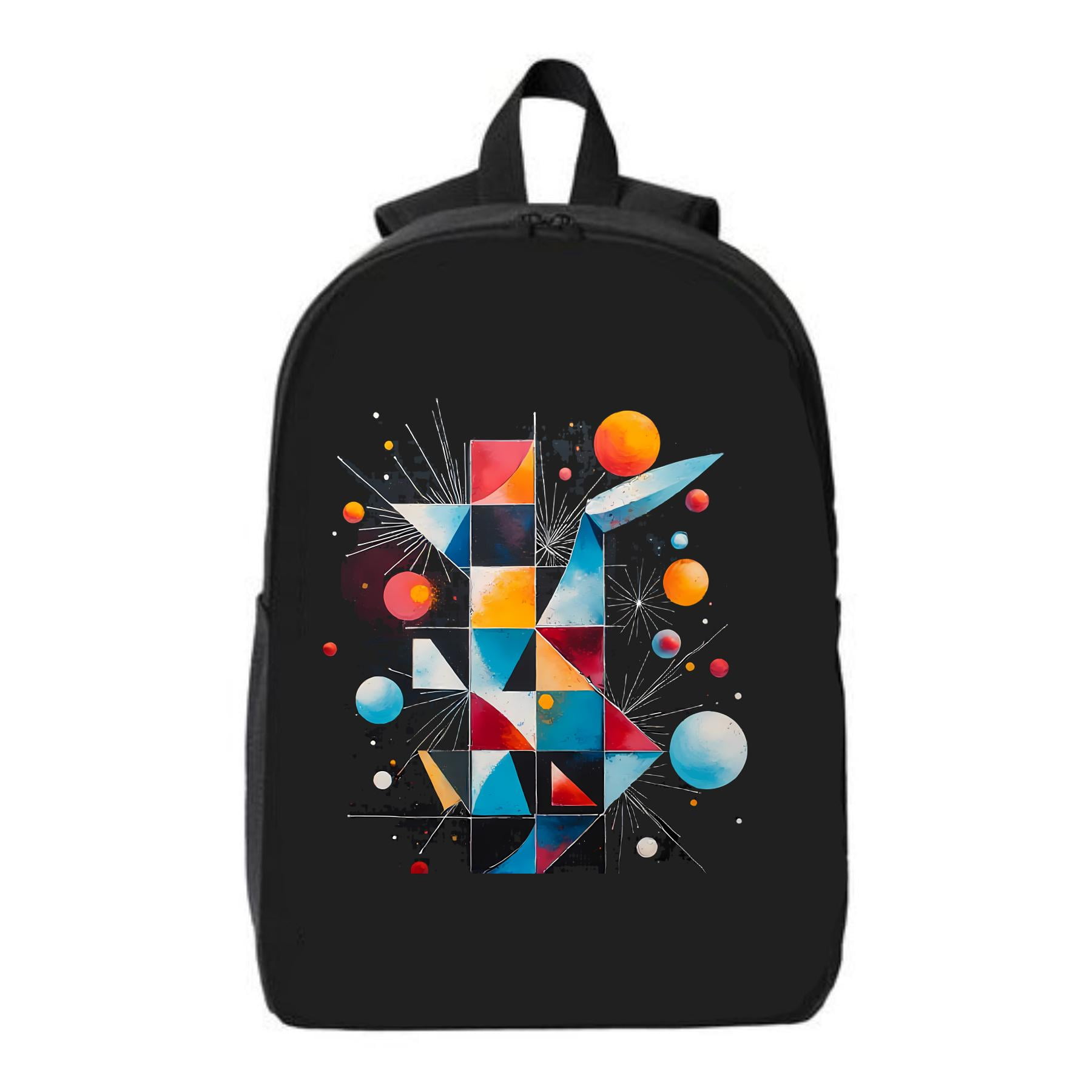 Colorful Geometric Design Laptop Backpack for College & Travel - Fits ...