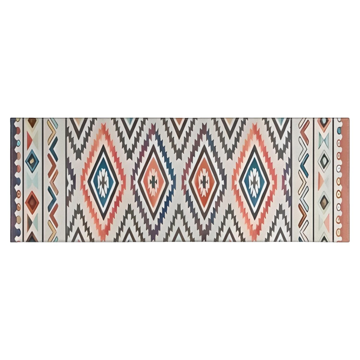 Colorful Geometric Diamond Pattern Kitchen Rug Mat,Kitchen Runner Rugs ...