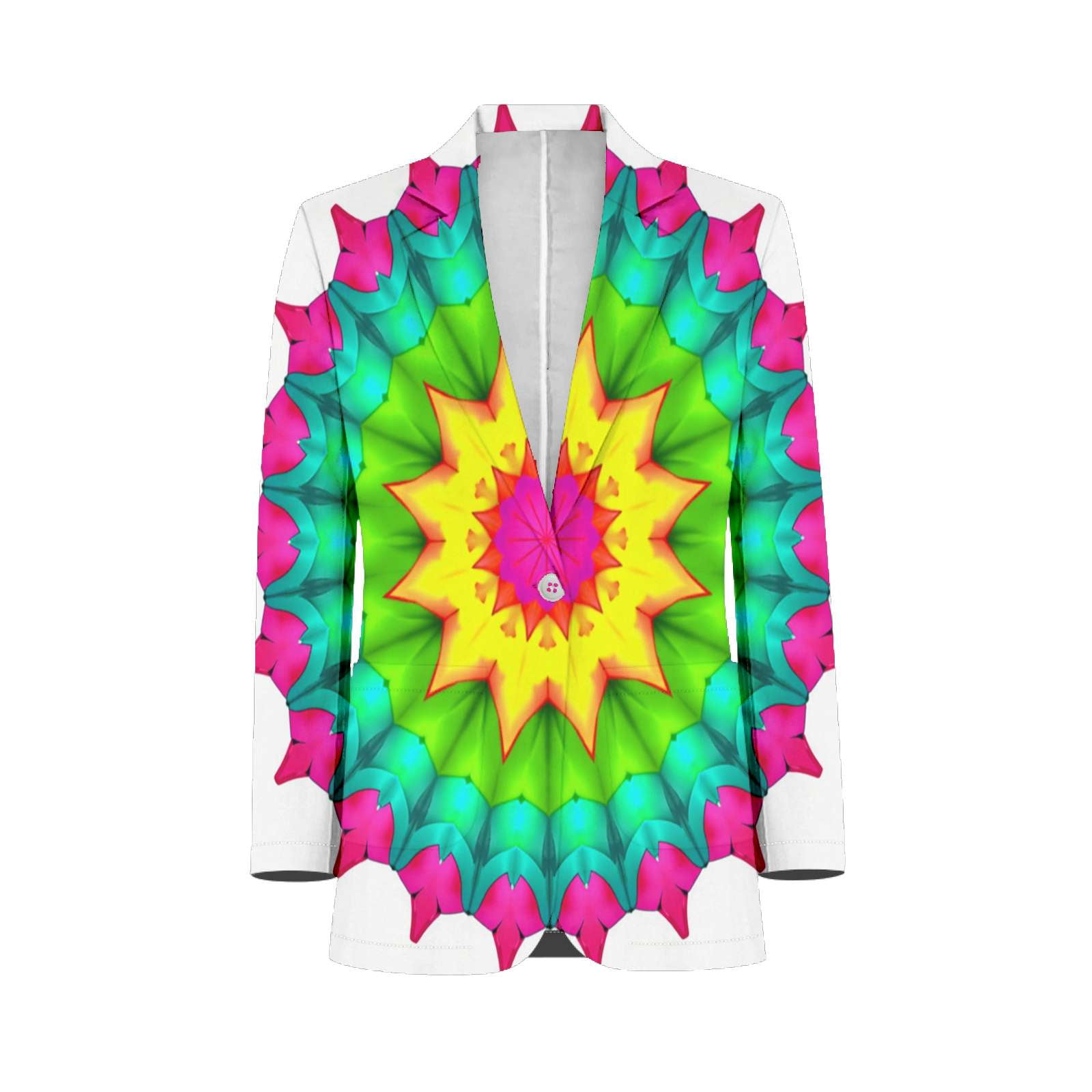 Colorful Geometric Floral Pattern Men Blazers Slim Clothing Summer ...