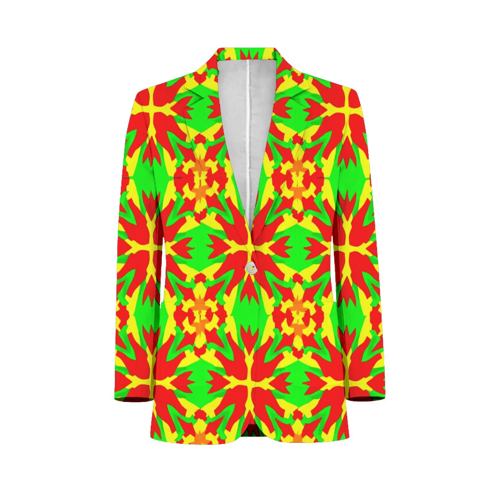 Colorful Geometric Flower Pattern Design Mens Suits Shawl Collar Slim ...