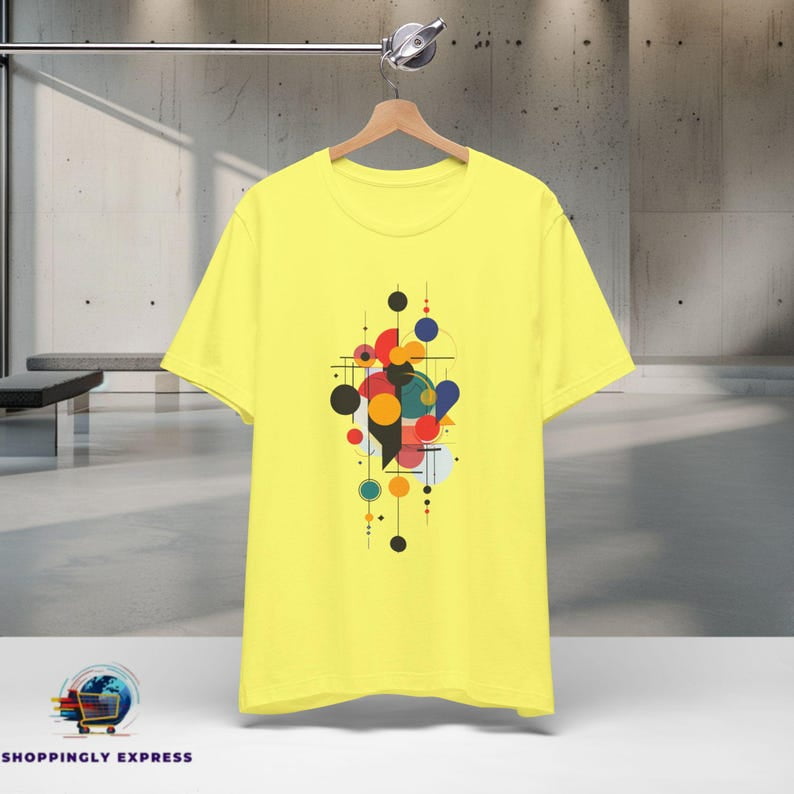 Colorful Geometric Grid Shirt – 80s Retro Memphis Style Pop Art Graphic ...