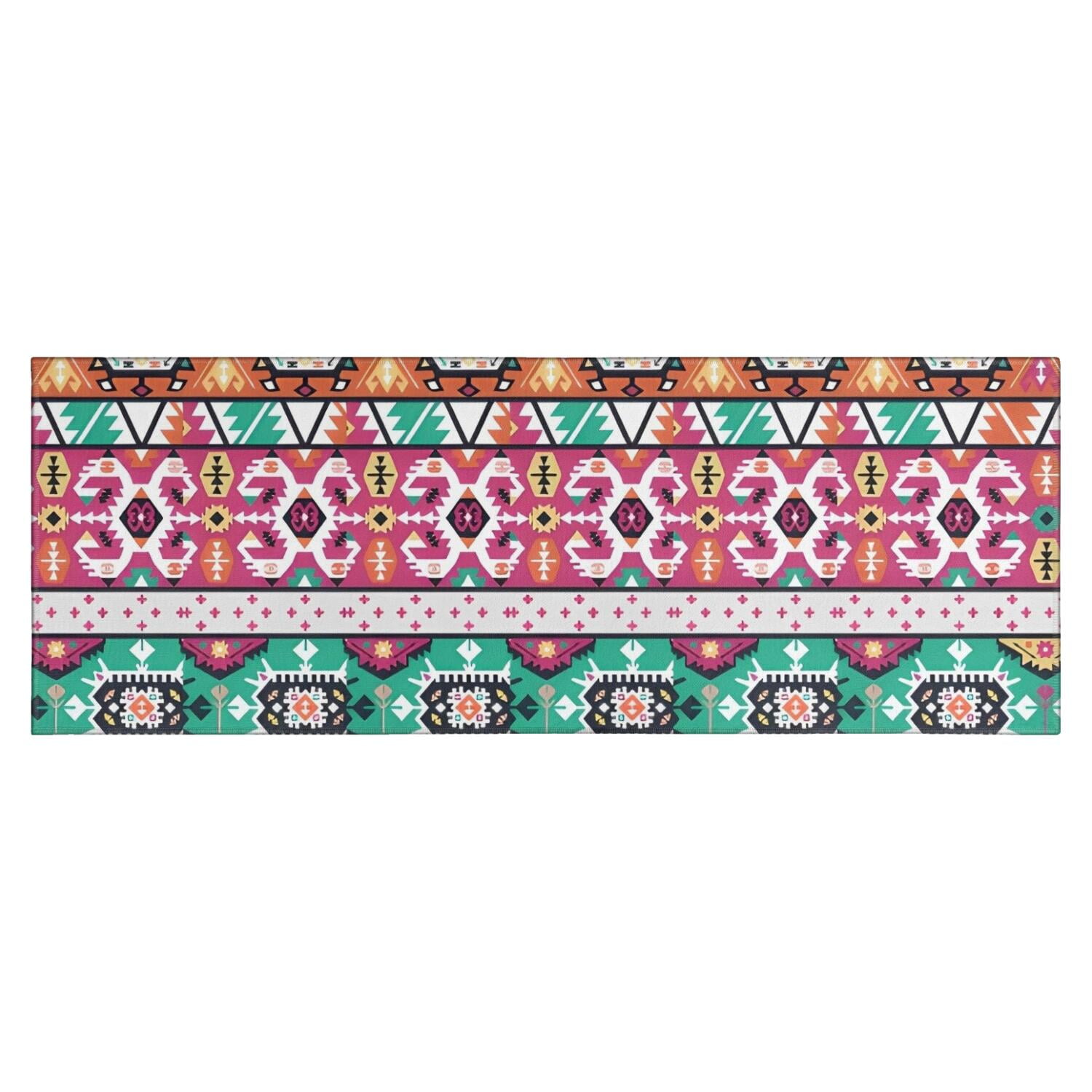 Colorful Geometric Pattern Kitchen Rug Mat,Kitchen Runner Rugs Non Skid ...