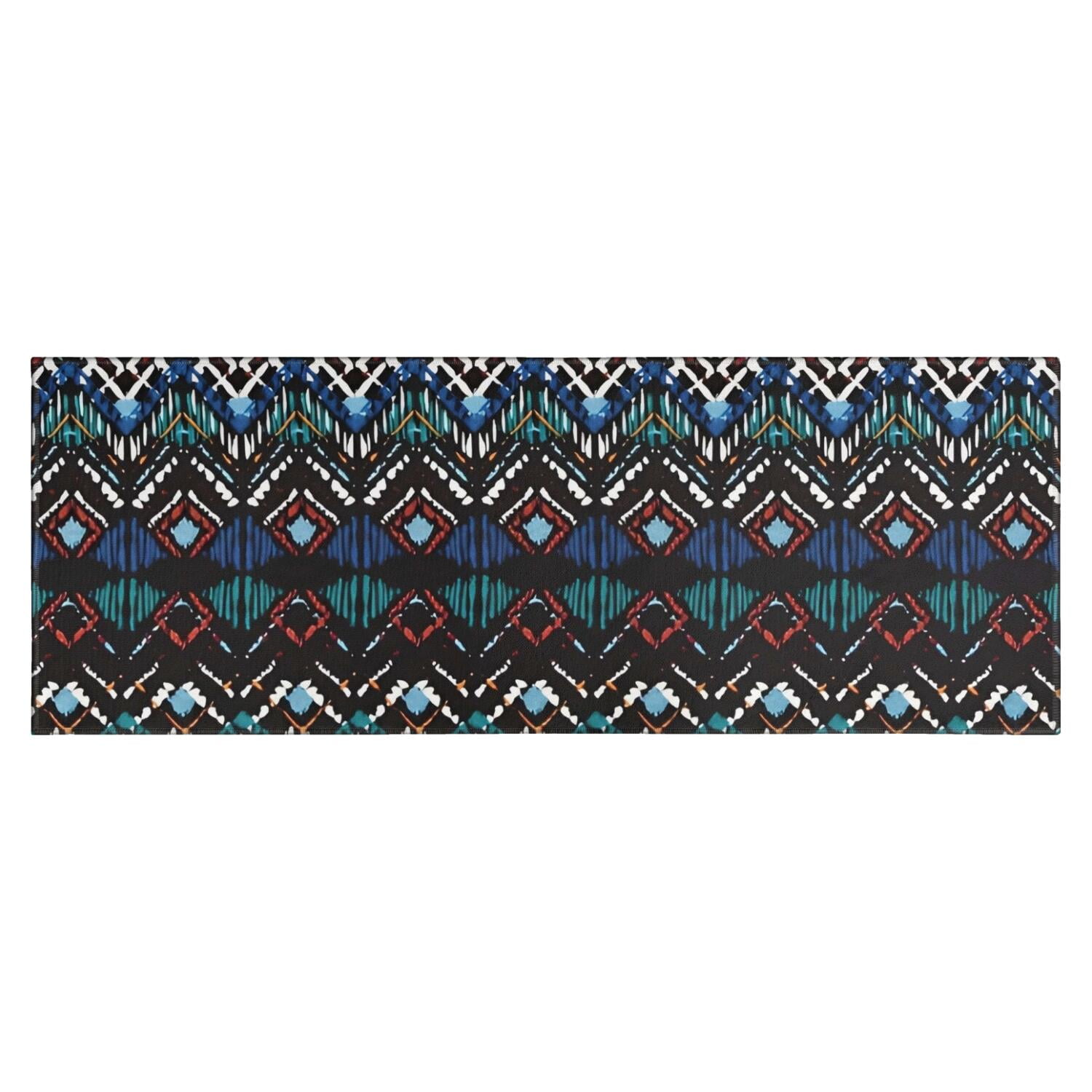 Colorful Geometric Pattern Kitchen Rug Mat,Kitchen Runner Rugs Non Skid ...