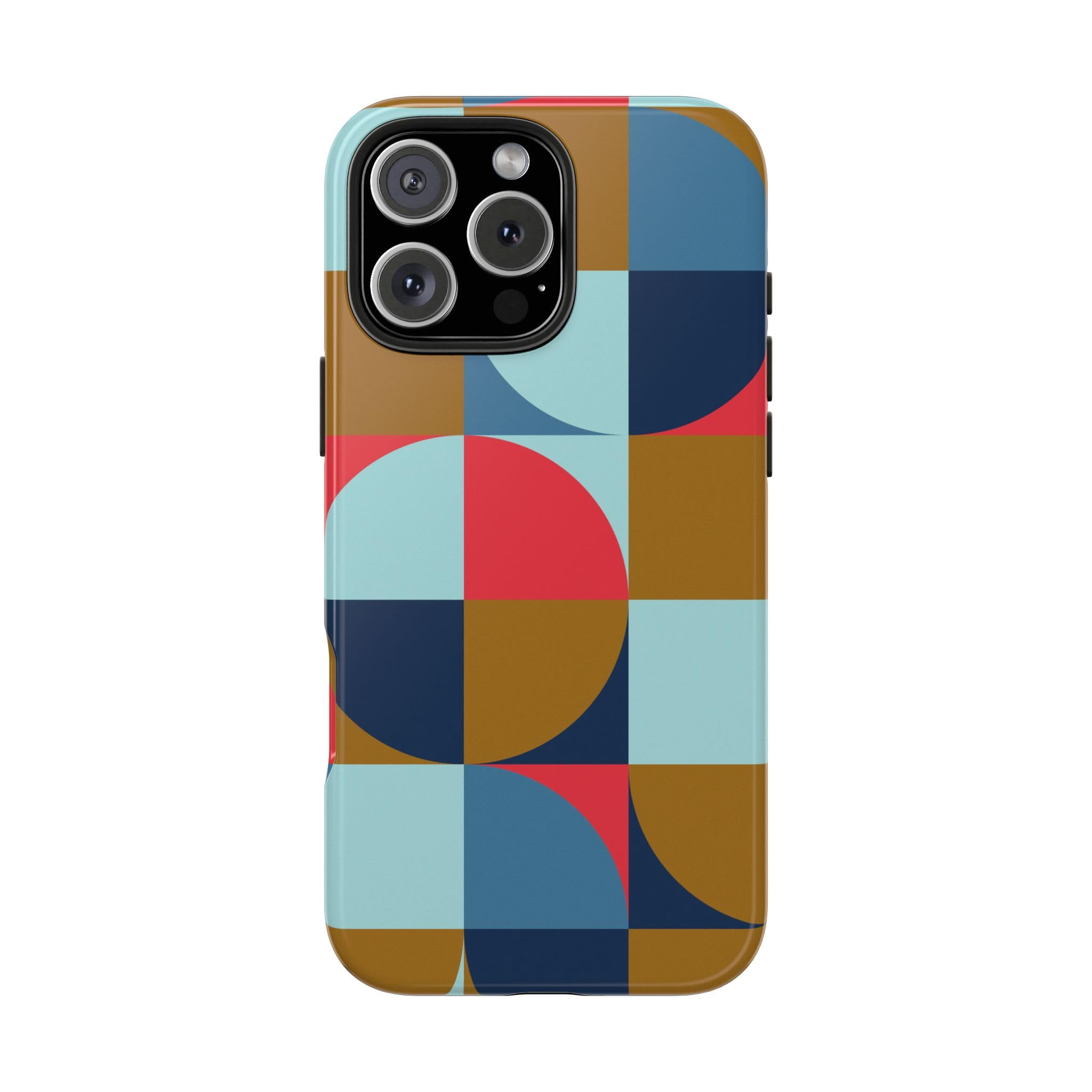 Colorful Geometric Pattern Tough Phone Cases- Dual protection layer ...
