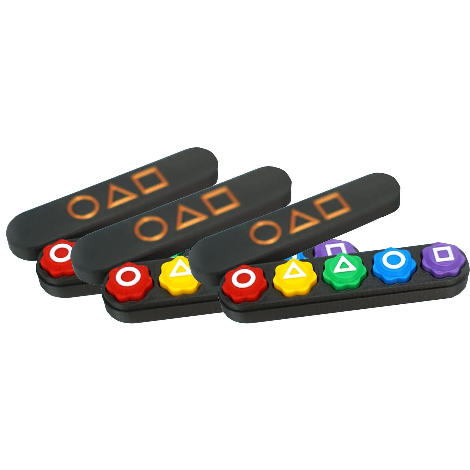 Colorful Geometric Shape Button Set for DIY Projects, Crafts, and ...