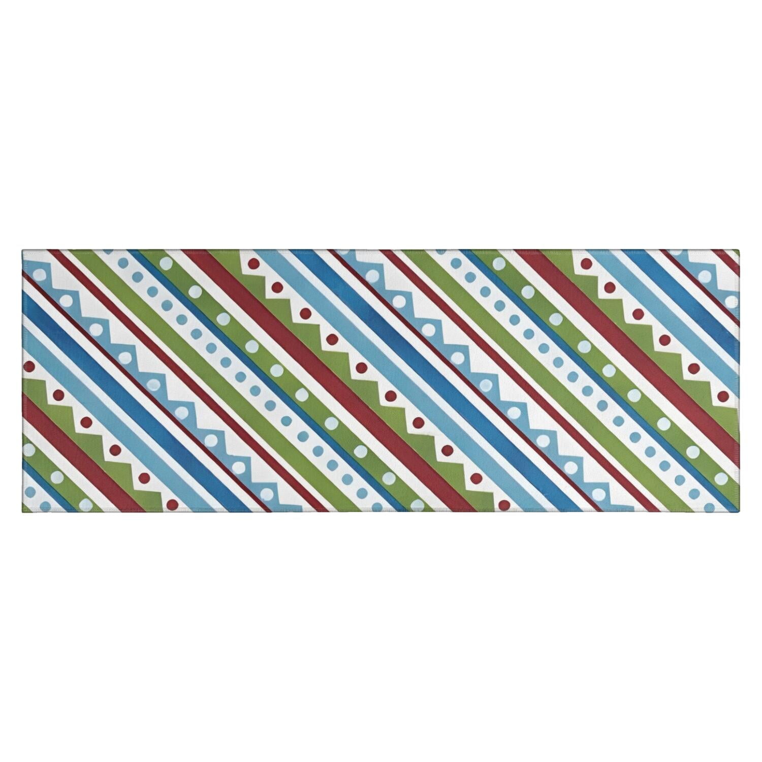Colorful Geometric Stripe Pattern Kitchen Rug Mat,Kitchen Runner Rugs ...