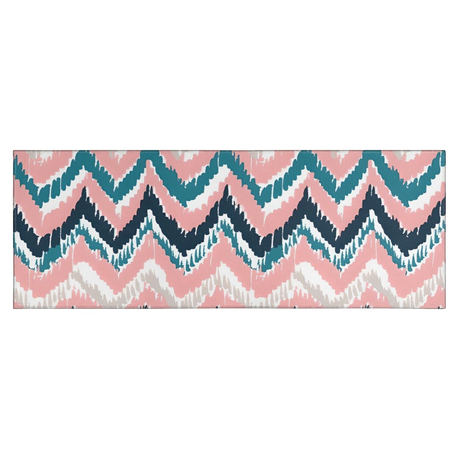 Colorful Geometric Striped Pattern Kitchen Rug Mat,Kitchen Runner Rugs ...