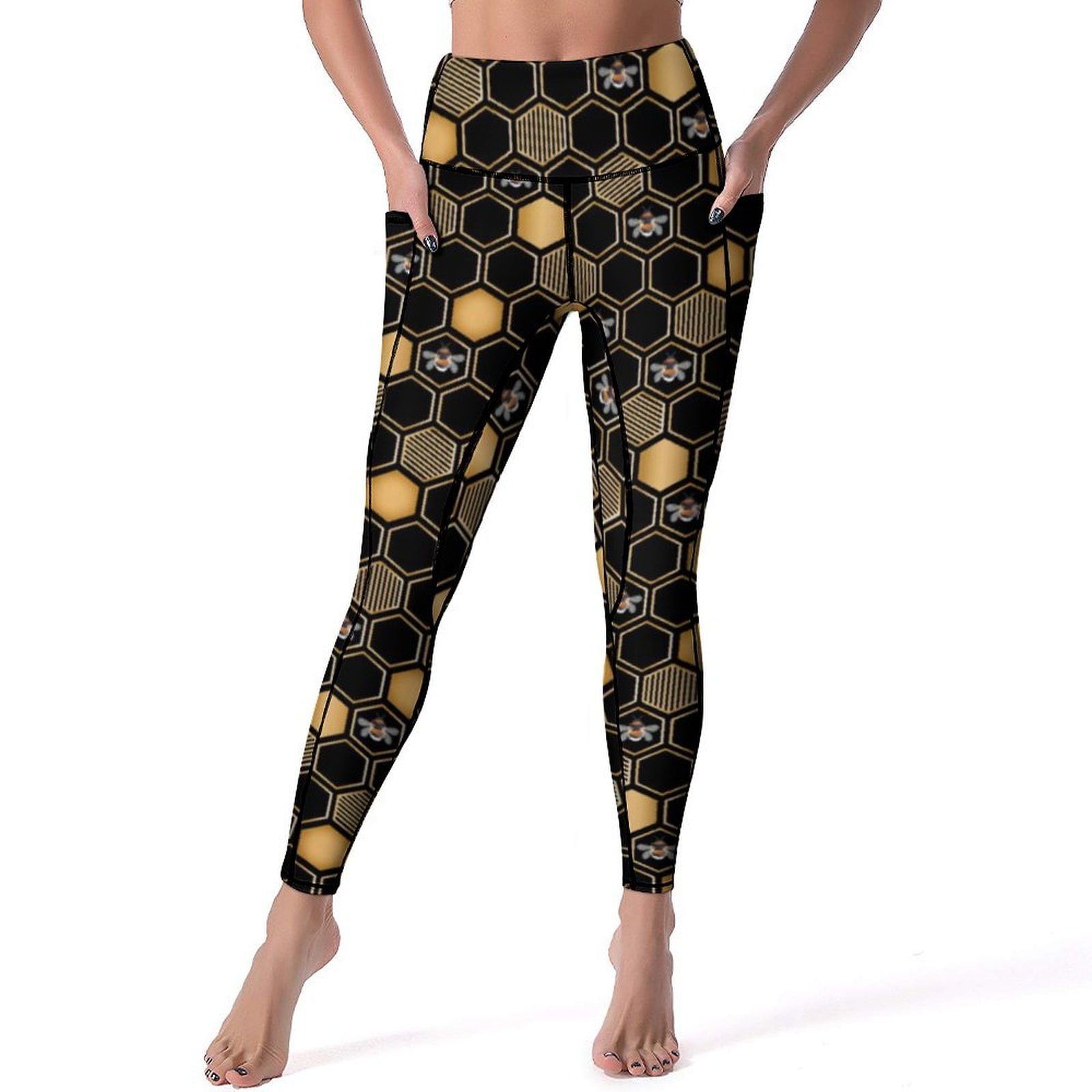 Colorful Geometric Yoga Pants Sexy Stained Glass Print Graphic Leggings ...