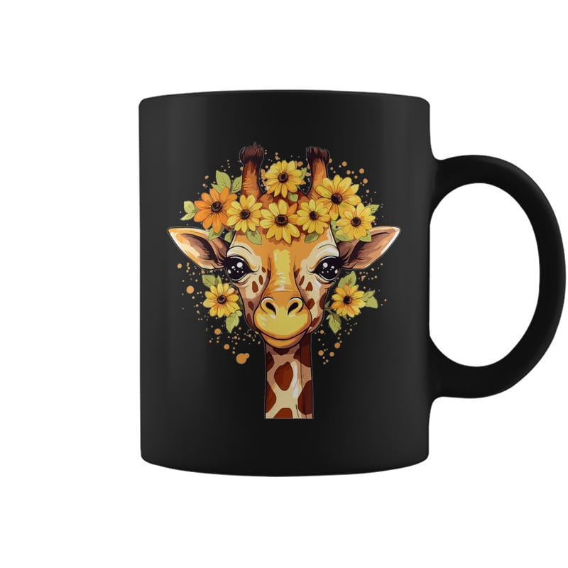 Colorful Giraffe With Flower I Giraffe Coffee Mugs - Walmart.com