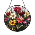 Colorful Gladiolus Flower Stained Glass Suncatcher – Floral Window Art ...