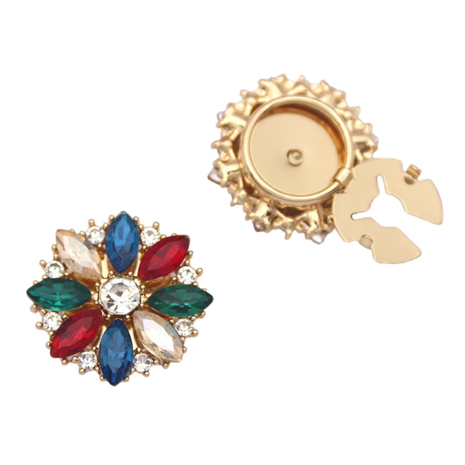 Colorful Glass Cufflinks For Formal And Casual Shirts 25mm Round Design ...
