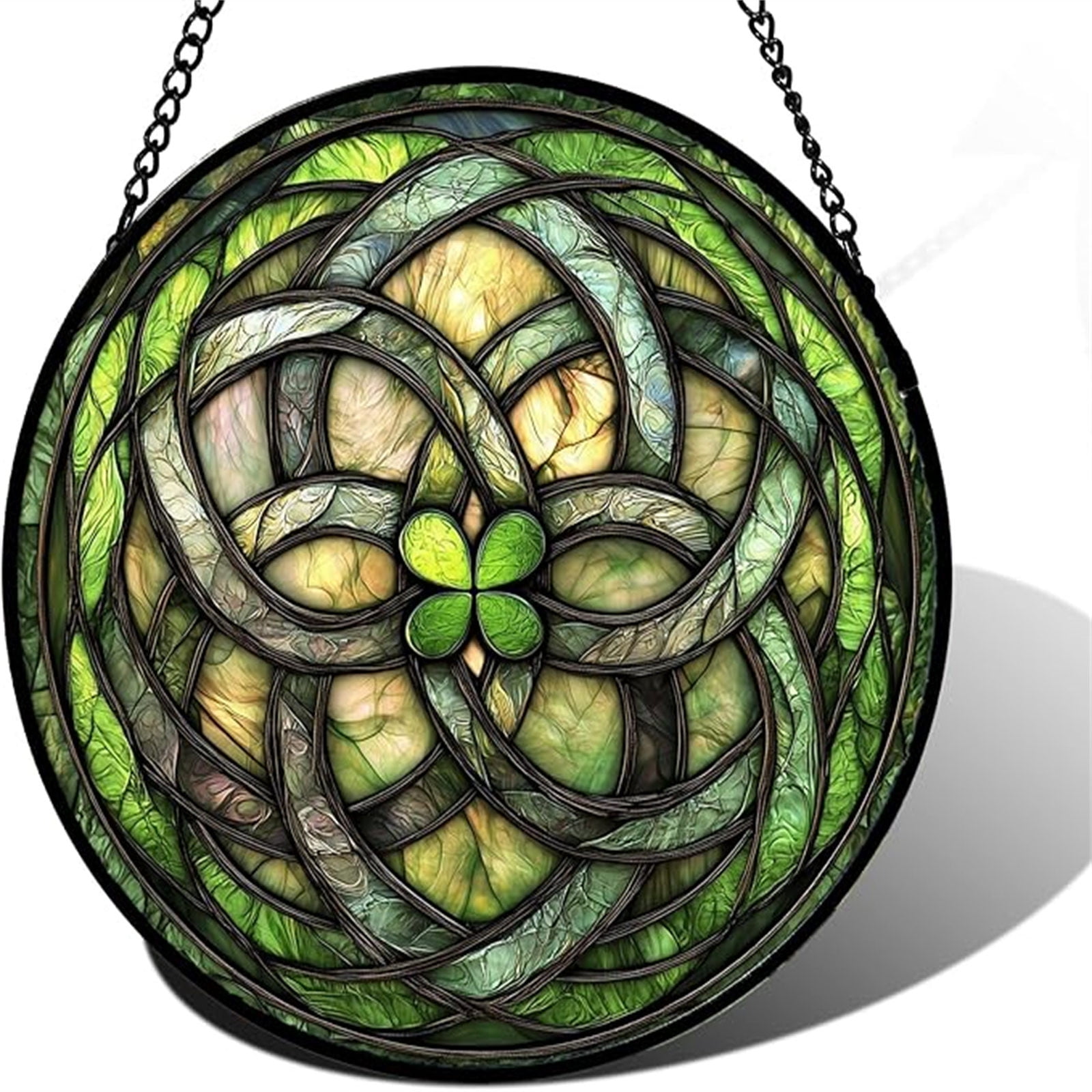Colorful Glass Pendant, Sun Catcher Hanging, Clear Glass Window Decor ...