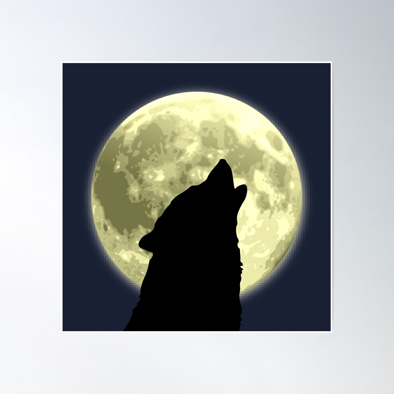 Colorful (Glitched) Moon Poster Wall Art, Modern Wall Decor, 30x30 ...