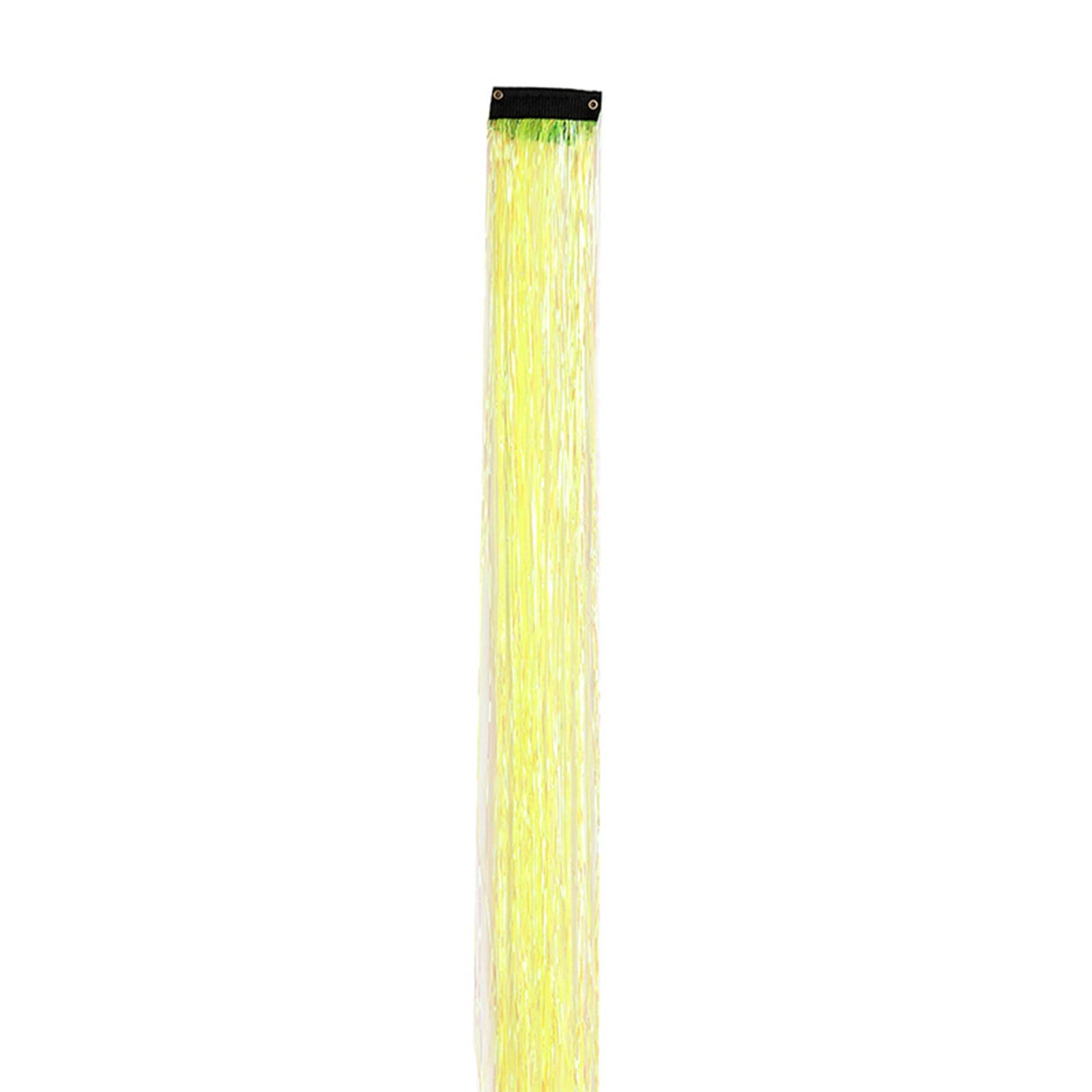 Colorful Glitter Hair Tinsel Clip in Extensions, 20 Inch Synthetic Hair ...