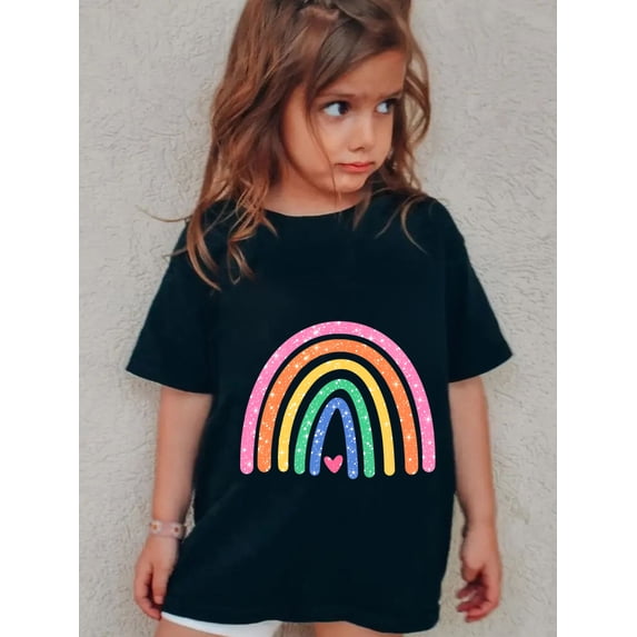 Colorful Glitter Rainbow With Heart Aesthetic, The Children's Place ...