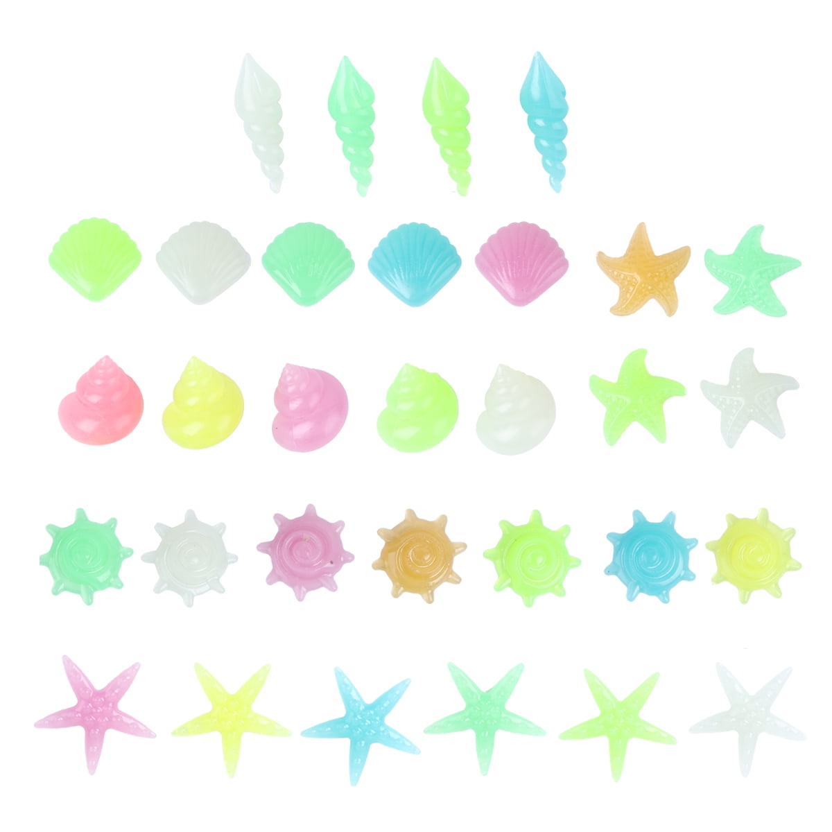 Colorful Glow in the Dark Pebbles Aquarium Decorative Rocks Luminous ...