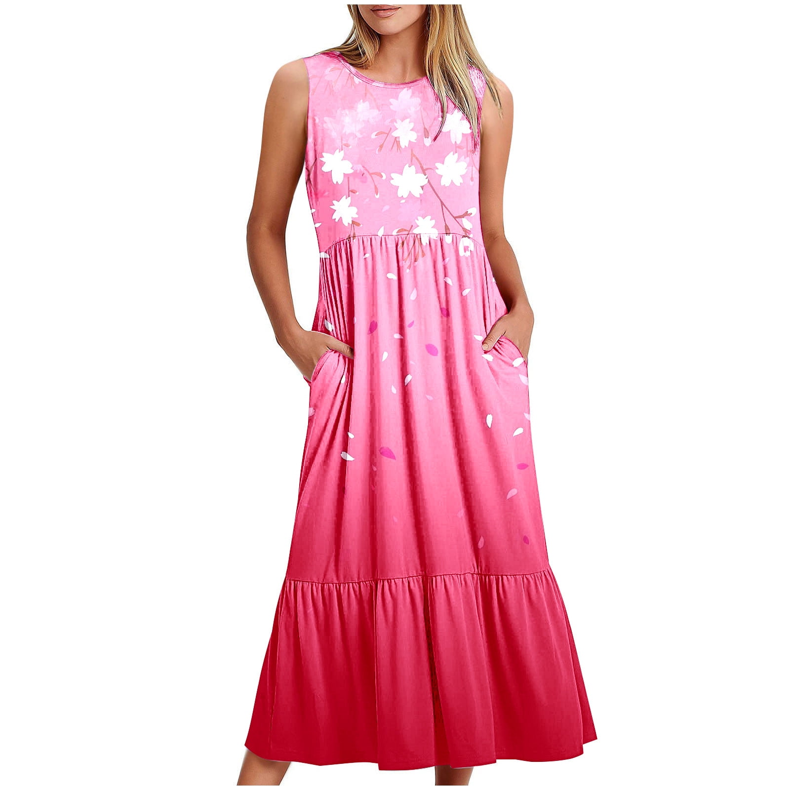 Colorful Gradient Daisy Floral Graphic Loose Fit for Women Fall Summer ...