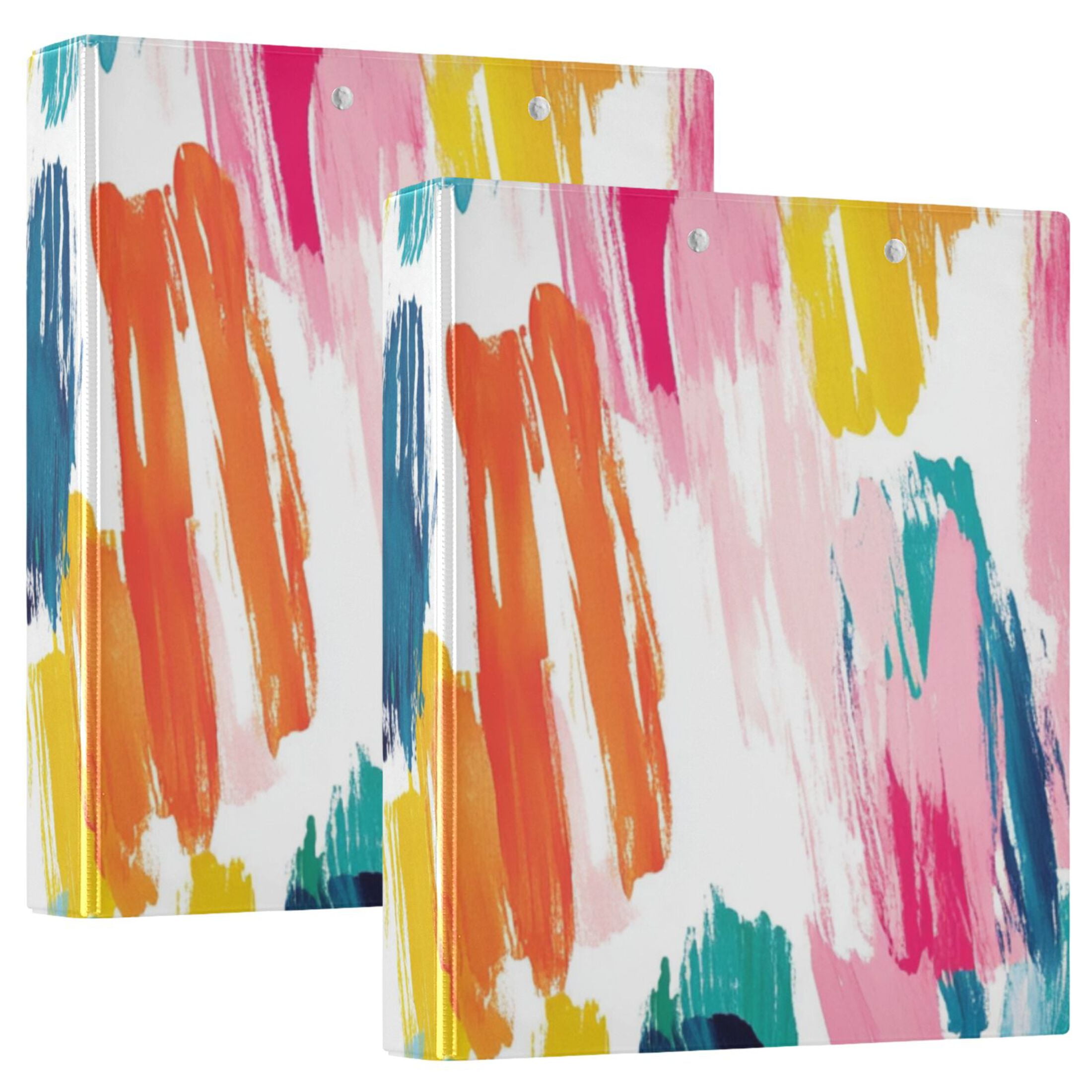 Colorful Graffiti 3 Ring Binders 1.5 inch Hardcover File Folders with ...
