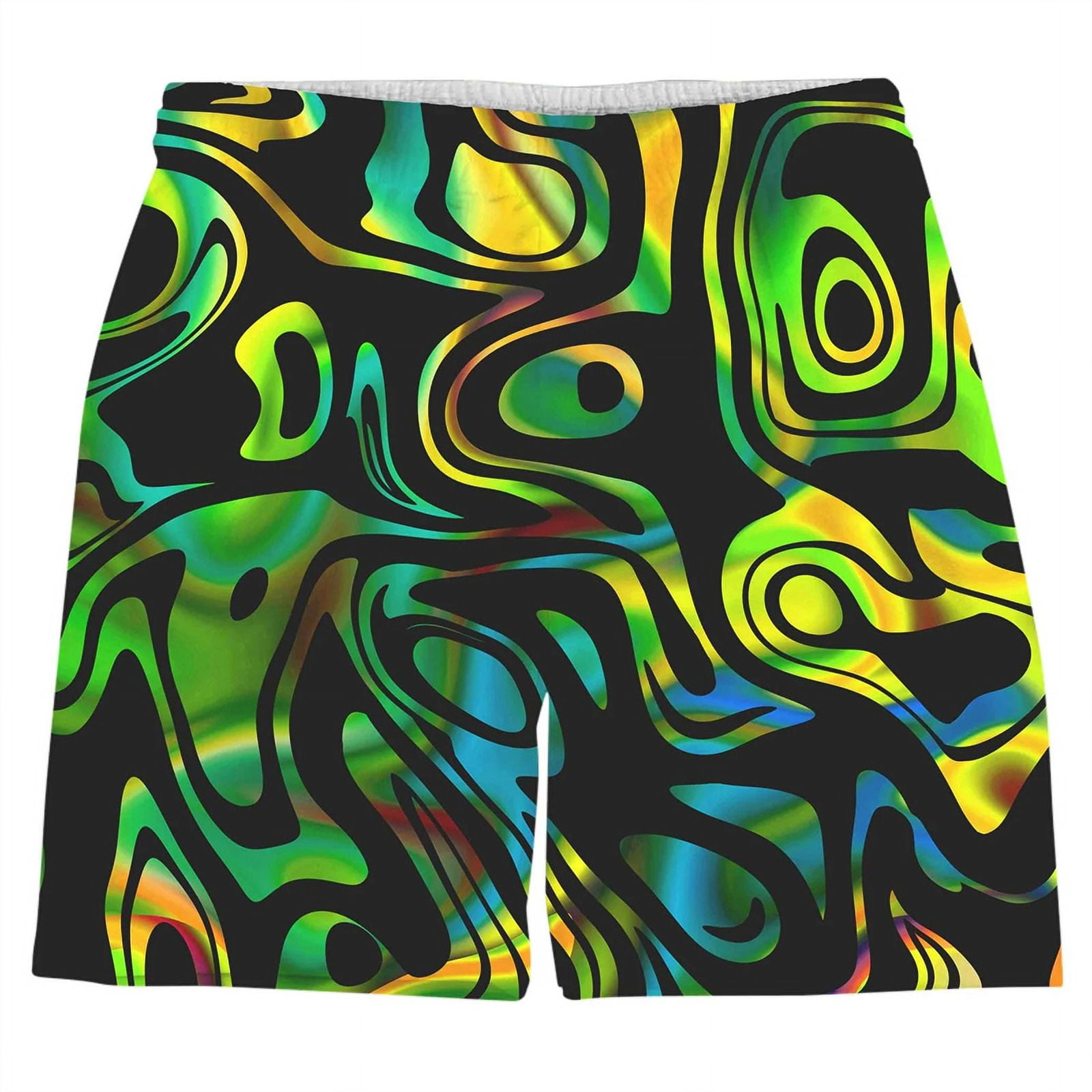 Colorful Graffiti 3D Printed Surfing Board Shorts Cool Summer Street ...