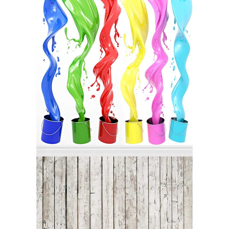 Colorful Graffiti Background Party Backdrops Children Baby White ...