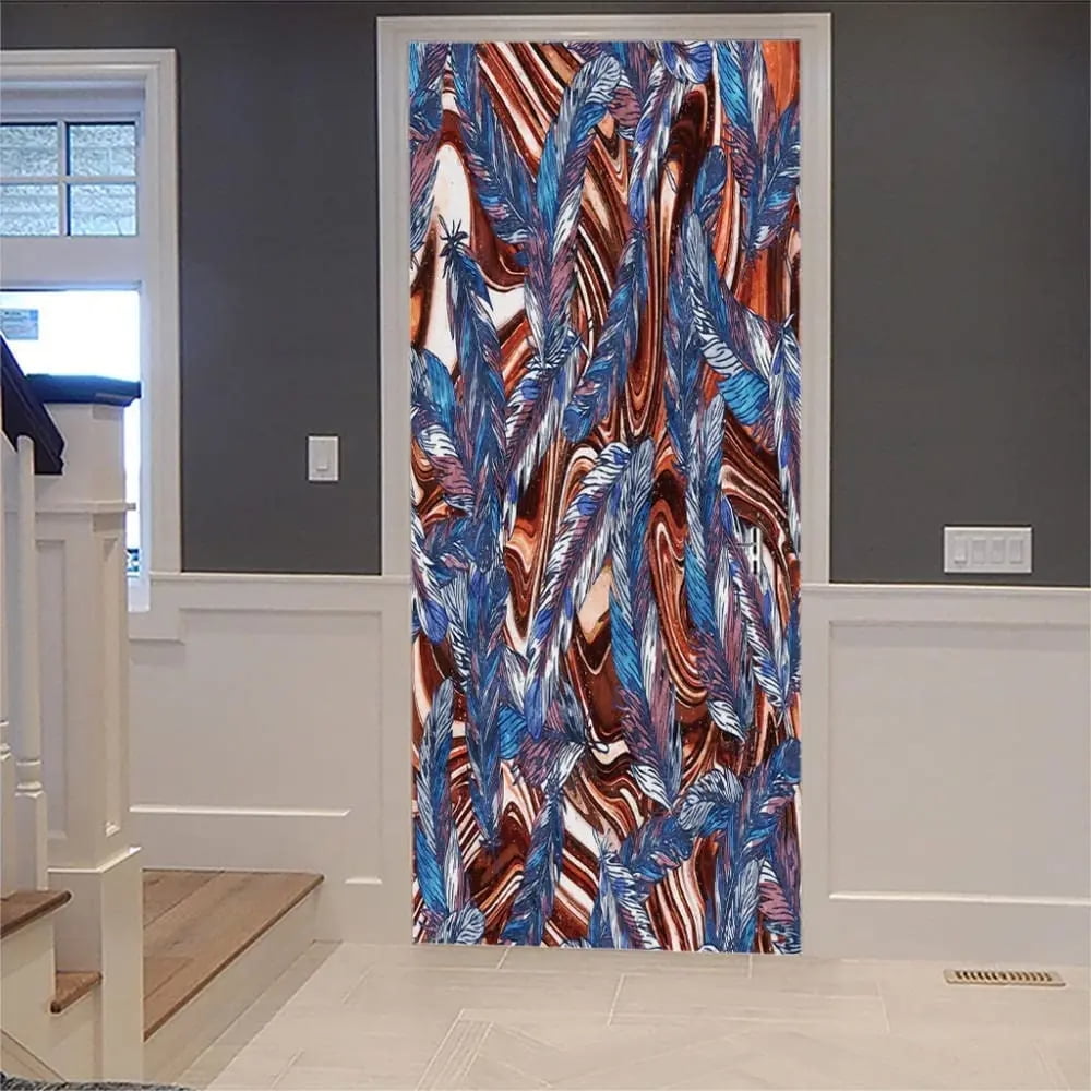 Colorful Graffiti Door Sticker Street Mural Art Door Decal Removable ...