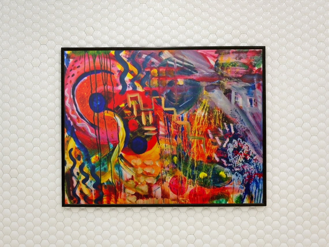 Colorful Graffiti Spray Poster, Stretched Canvas 8x10in - Walmart.com