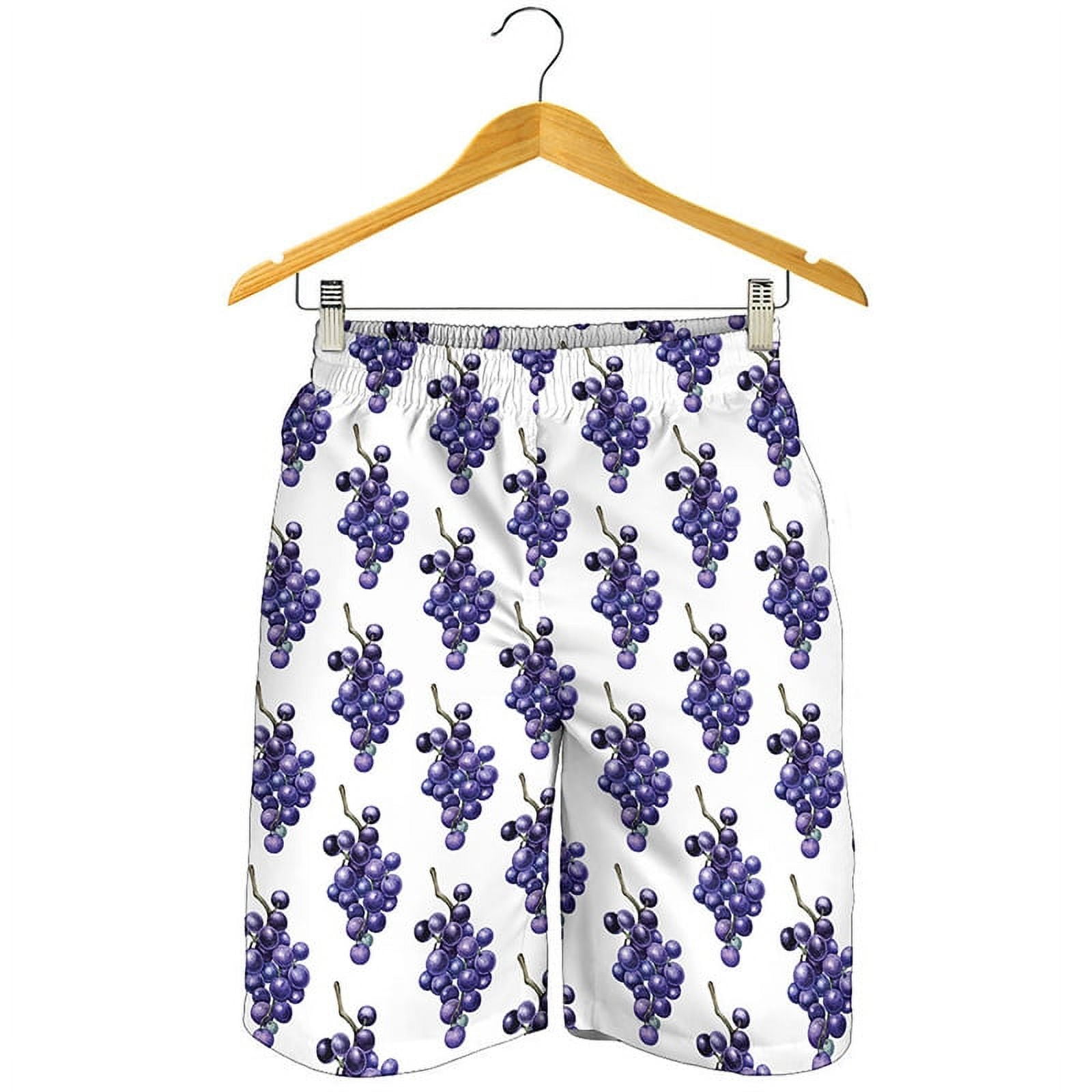 Colorful Grape Pattern Beach Shorts Men 3d Printed Fruit Swimming ...