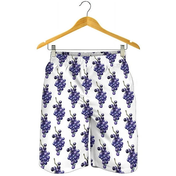 Colorful Grape Pattern Beach Shorts Men 3d Printed Fruit Swimming ...