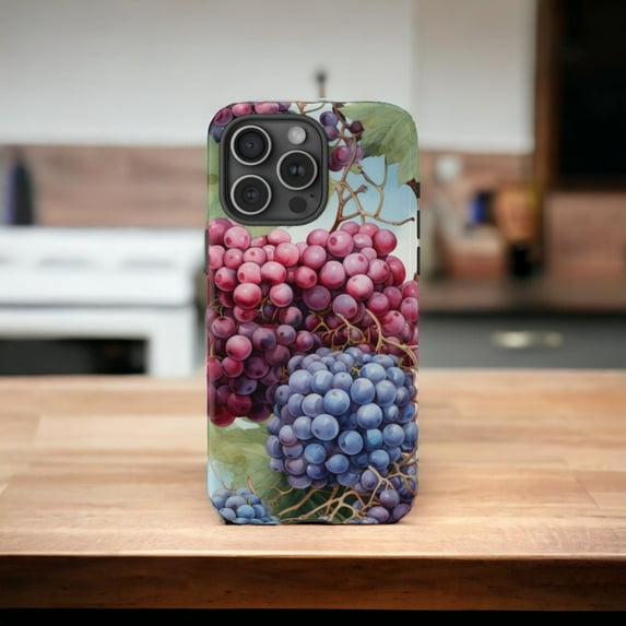 Colorful Grapes Tropical Fruit Grape Vines Phone Case with iPhone 17 to ...