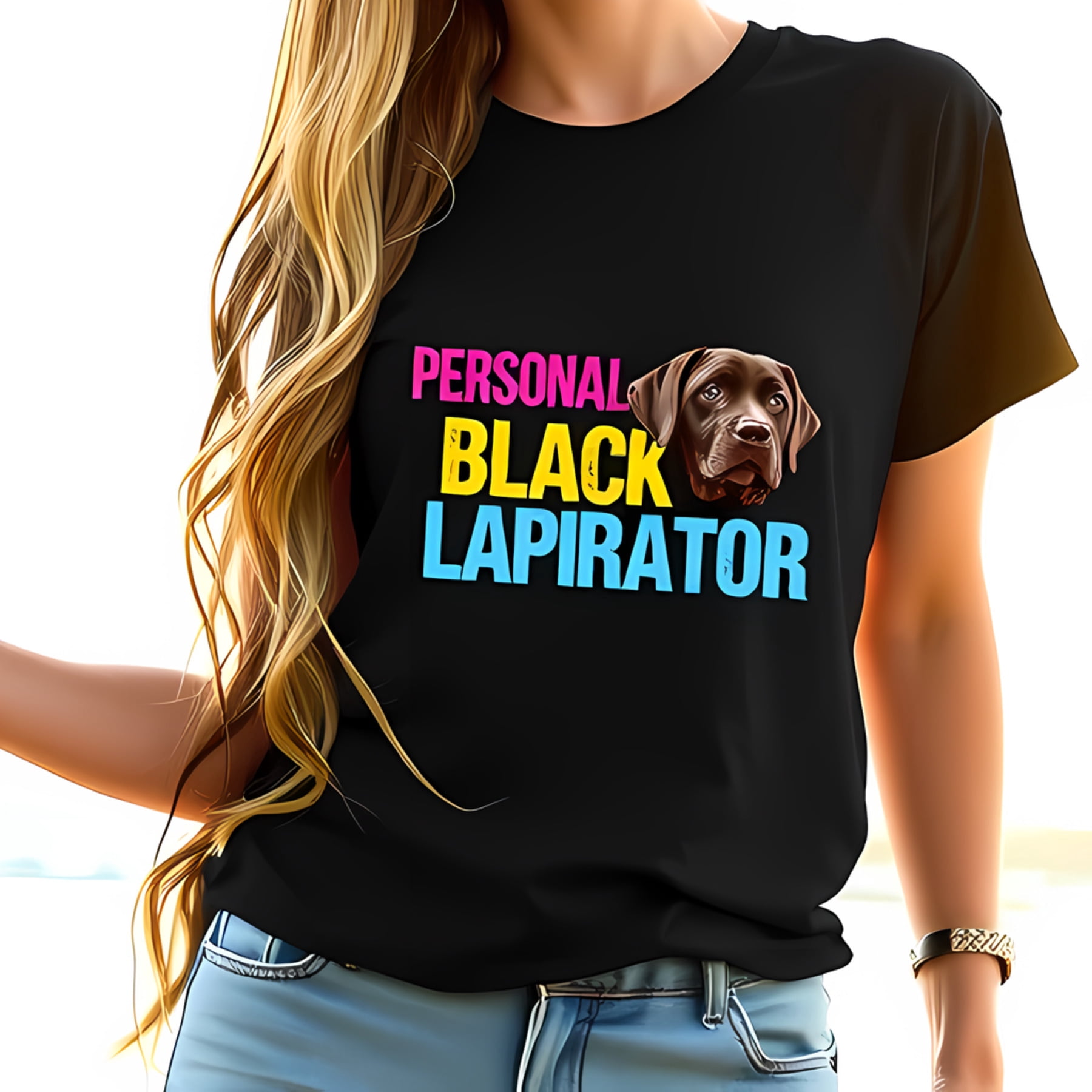 Colorful Graphic Cotton Short Sleeve T-Shirt - Features Bold 'PERSONAL ...
