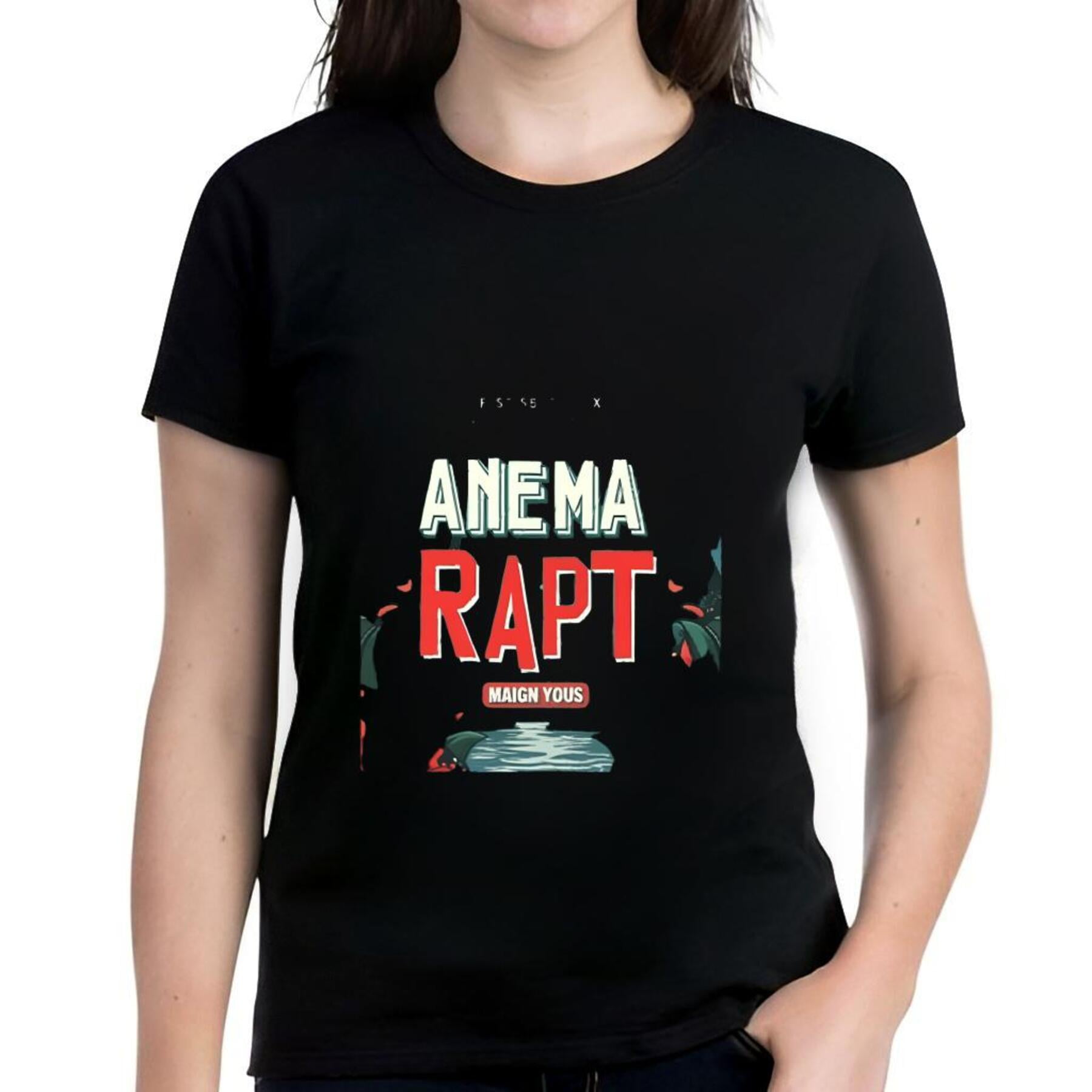 Colorful Graphic Cotton Short Sleeve T-Shirt for Women - Abstract ...