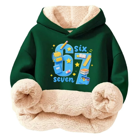 Colorful Graphic Print Hooded Sweatshirt For Kids Cozy Pullover With ...