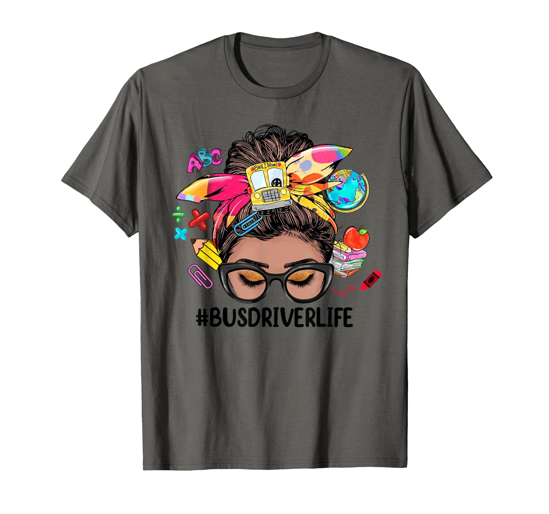 Colorful Graphic T-Shirt for Bus Drivers - Perfect Back to School Gift ...