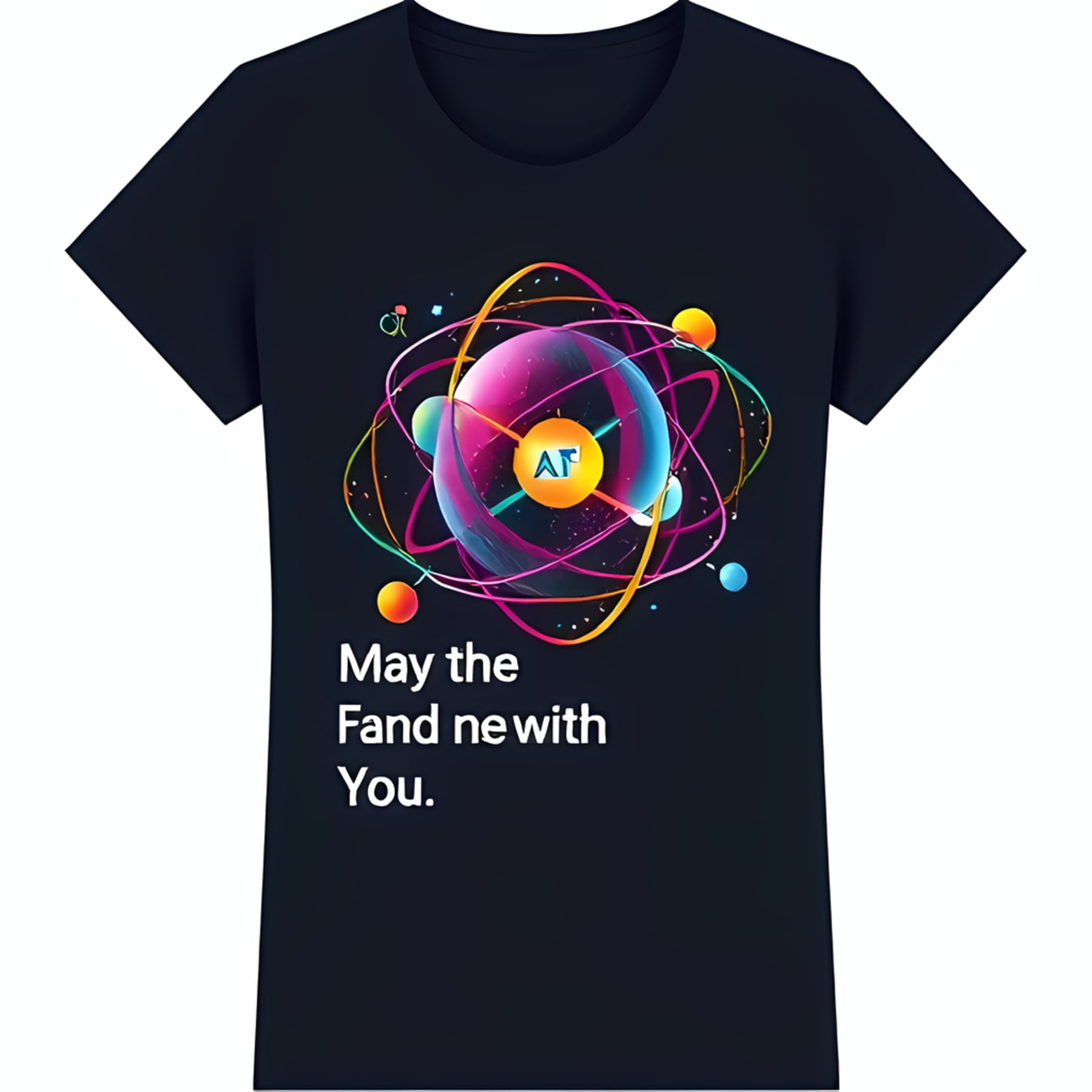 Colorful Graphic T-Shirt with and Fun Quote Dark Blue - Walmart.com