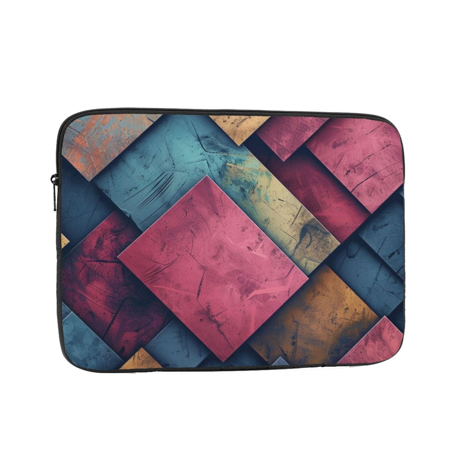 Colorful Grid Laptop Sleeve Bag Compatible With MacBook Air / Pro iPad ...