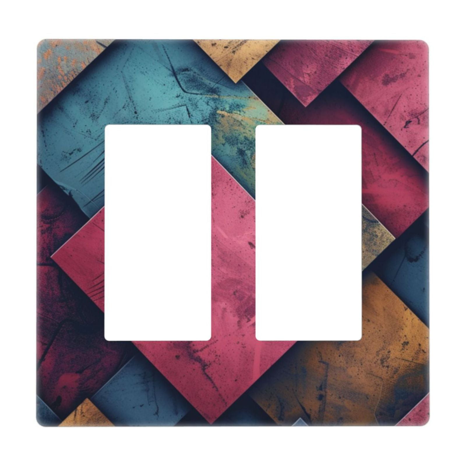 Colorful Grid Light Switch Cover Decorative Switch Plates and Outlet ...