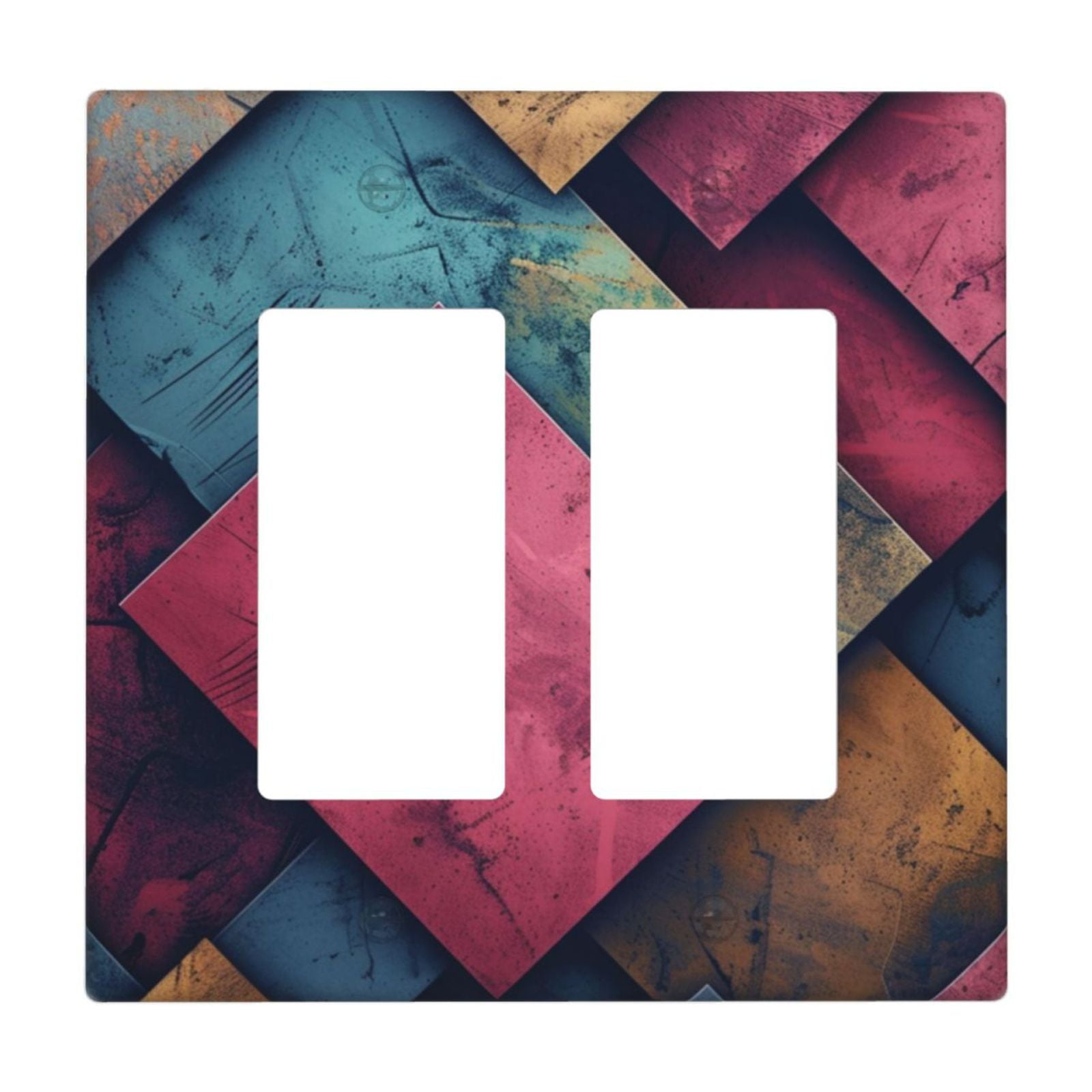 Colorful Grid Light Switch Cover Decorative Switch Plates and Outlet ...