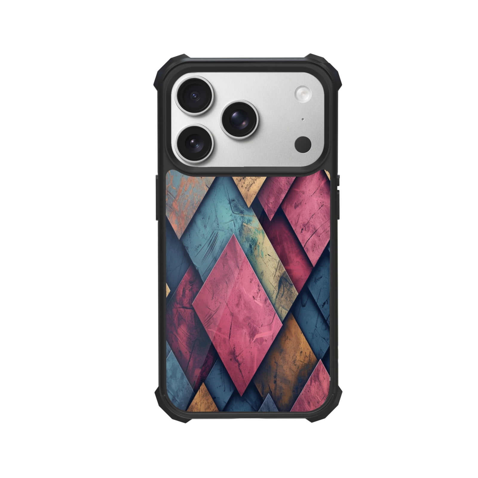 Colorful Grid Shockproof Case For iPhone 12 13 14 15 16 Pro Max Series ...