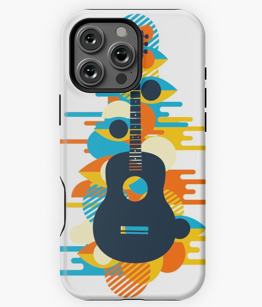 Colorful Guitar Music T- Design M08226 Phone case for iPhone 11 to 16 ...