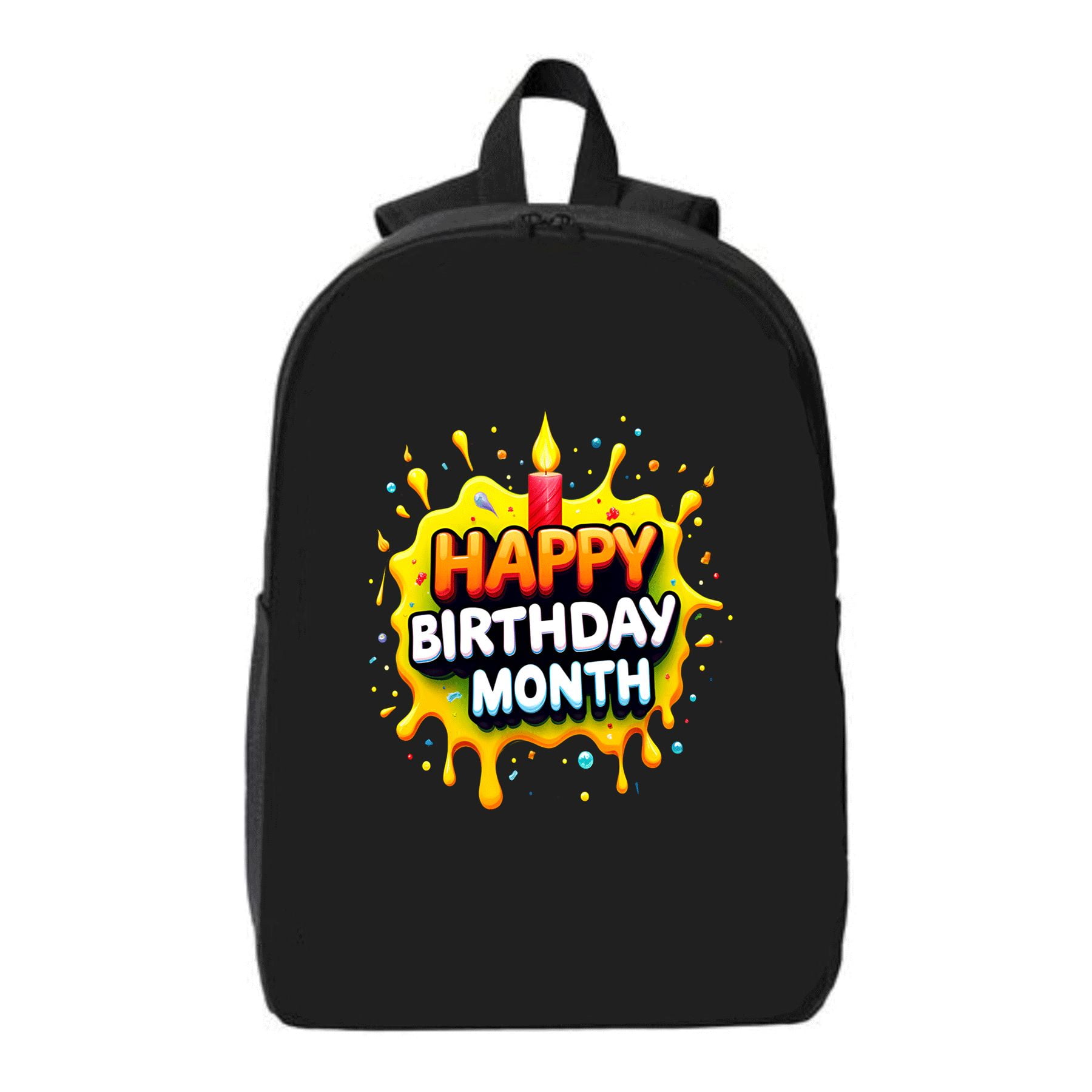 Colorful " HAPPY BIRTHDAY MONTH " Design Laptop Backpack - Fits 15 ...