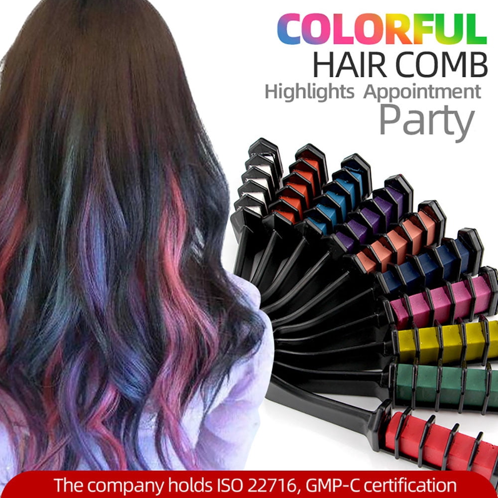 Colorful Hair Chalk for Girls-New Hair Chalk Comb Temporary Bright ...