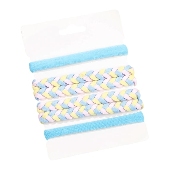 Colorful Hair Scrunchies for Sports Updo Hair Elastic Hair Rings Woven ...