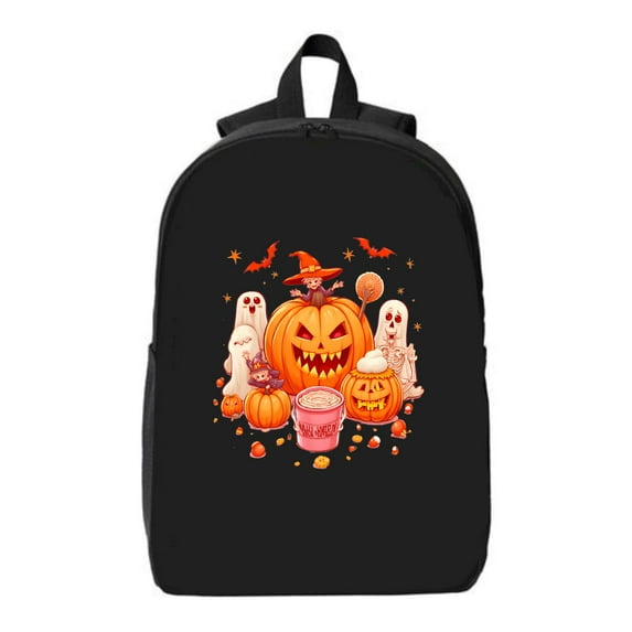 Colorful Halloween Laptop Backpack - Fits 15 " Laptop & iPad Features ...