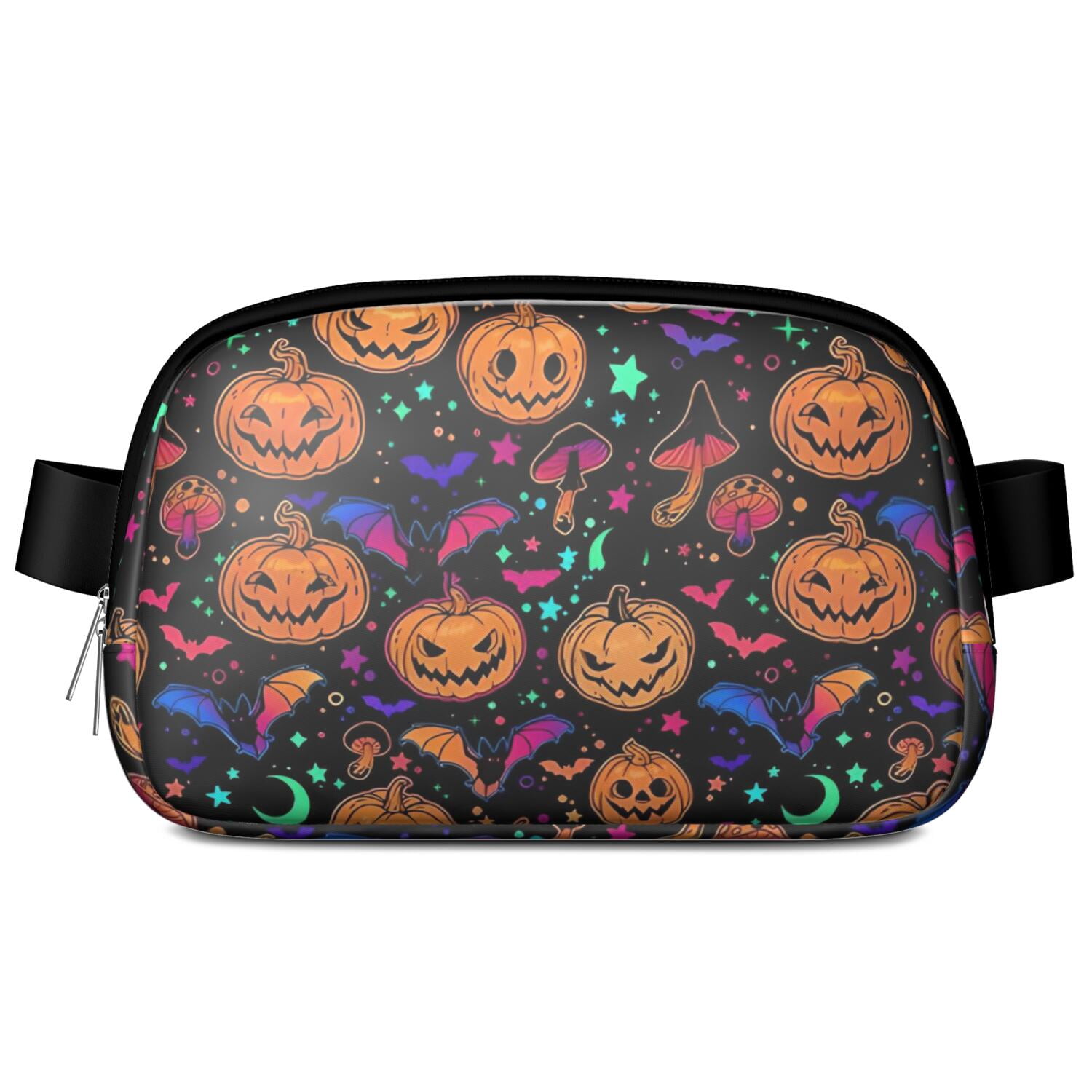 Colorful Halloween Pattern Cute Fanny Packs for Women,Travel Waterproof ...