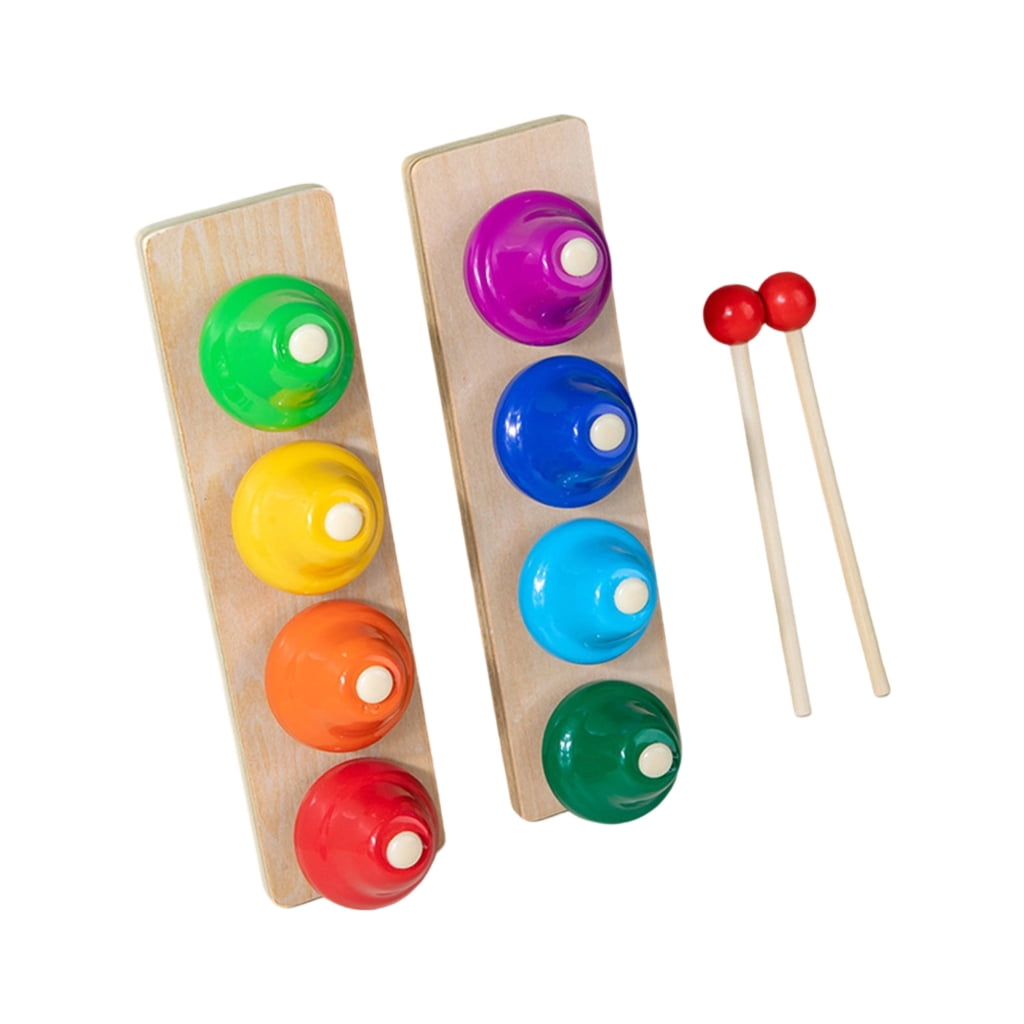 Colorful Handbells Set 8 Note Musical Bells Hand Percussion Bells Music ...
