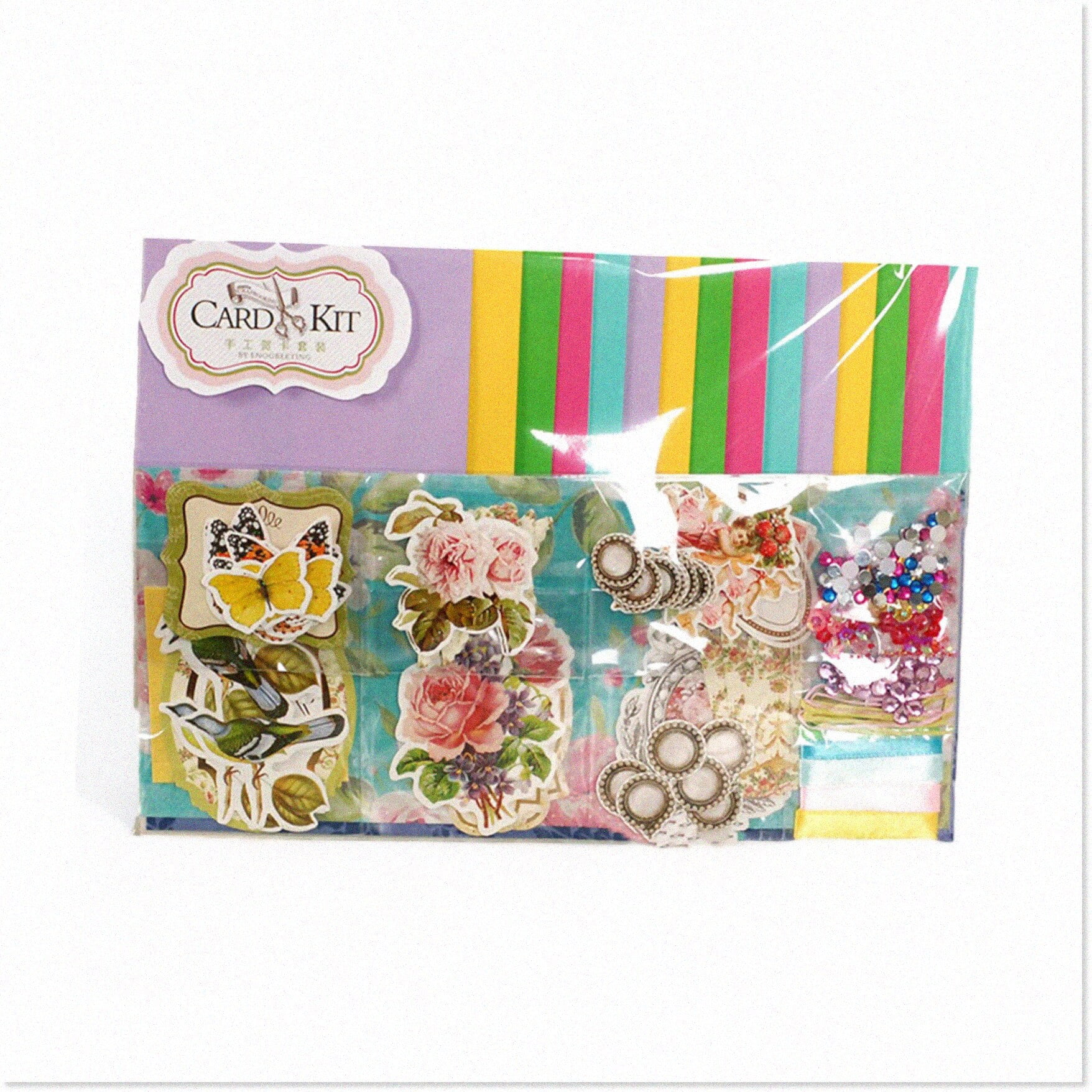 Colorful Handmade Greeting Card Making Kit - DIY Paper Card Material ...