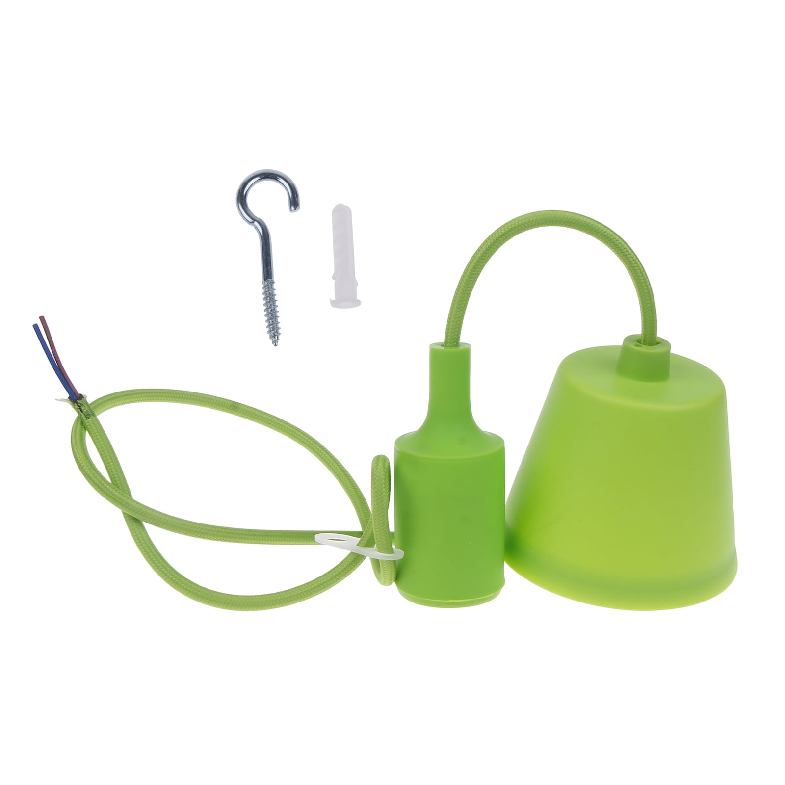 Colorful Hanging Lights Cable Pendant Lamp Socket With 1 Meter Wire E27 ...